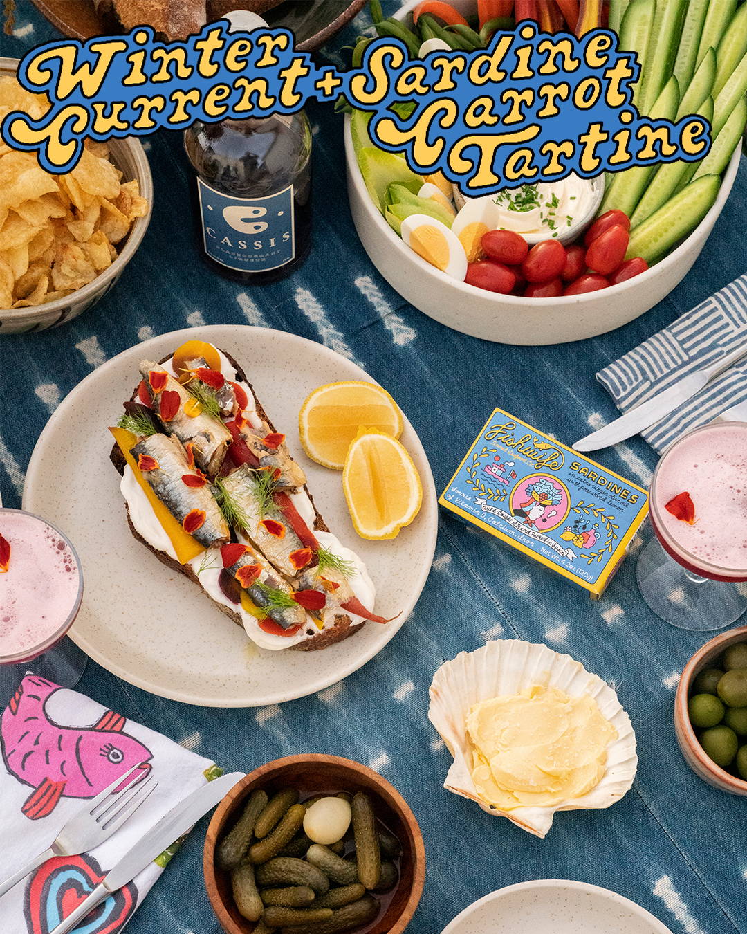 Winter Current + Sardine Carrot Tartine | Fishwife