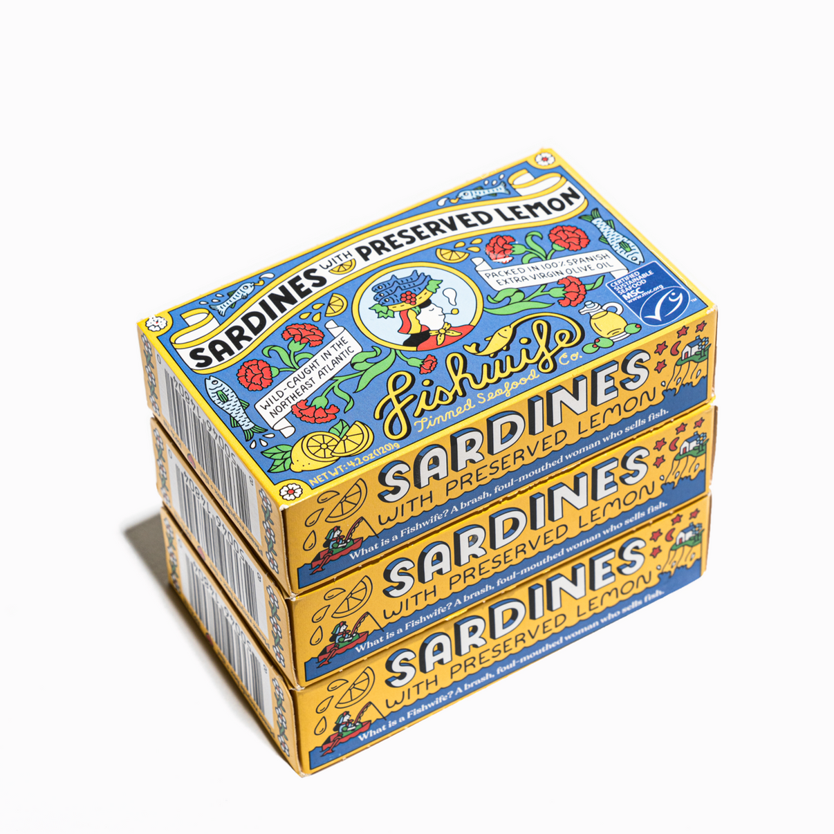 Sardines with Preserved Lemon (3-Pack) | Fishwife