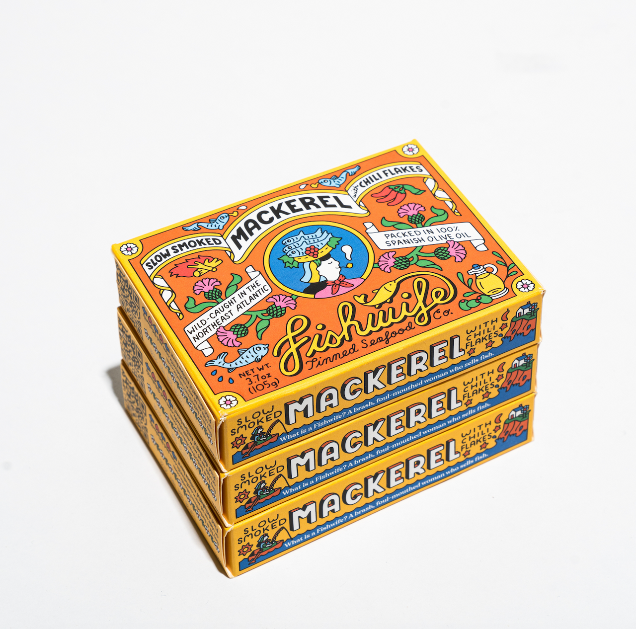 Slow Smoked Mackerel With Chili Flakes 3 Pack Fishwife slow-smoked-mackerel-with-chili-flakes-3-pack-fishwife