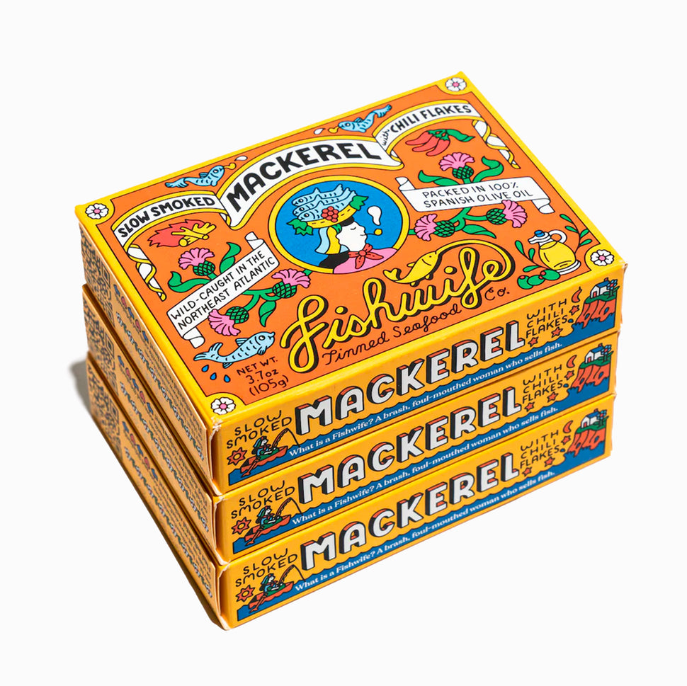 Slow Smoked Mackerel with Chili Flakes (3-Pack) | Fishwife